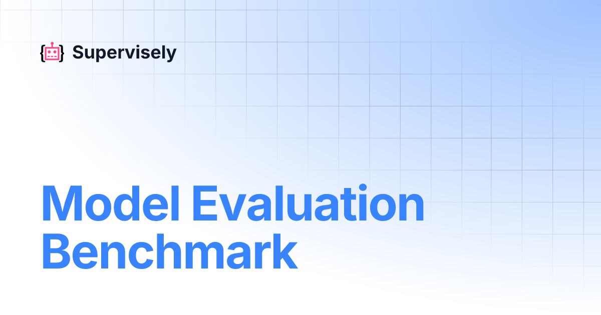 Model Evaluation Benchmark | Supervisely